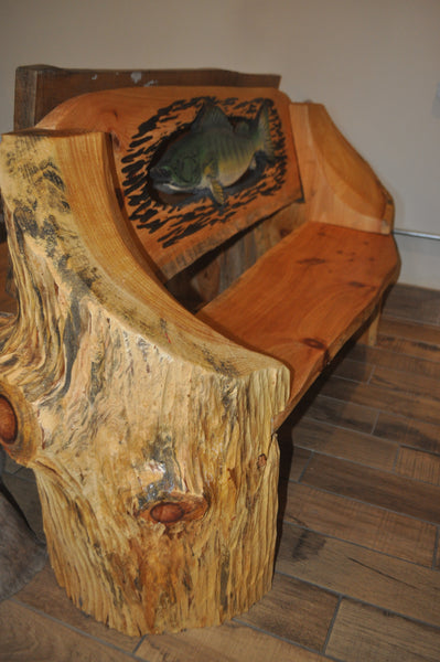 Fish Bench – Bear Hollow Wood Carvers